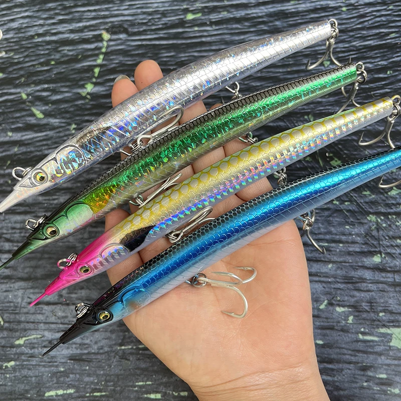 182mm-65g-Heavy-Sinking-Pencil-Lure-Sea-Fishing-Tuna-Long-Cast-Artificial-Plastic-Hard-Bait ...