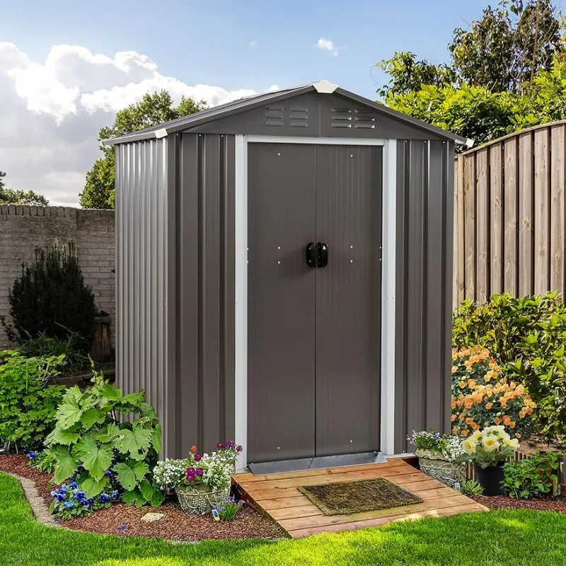Corten-steel-tool-storage-shed-outdoor-storage-shed-waterproof-metal ...