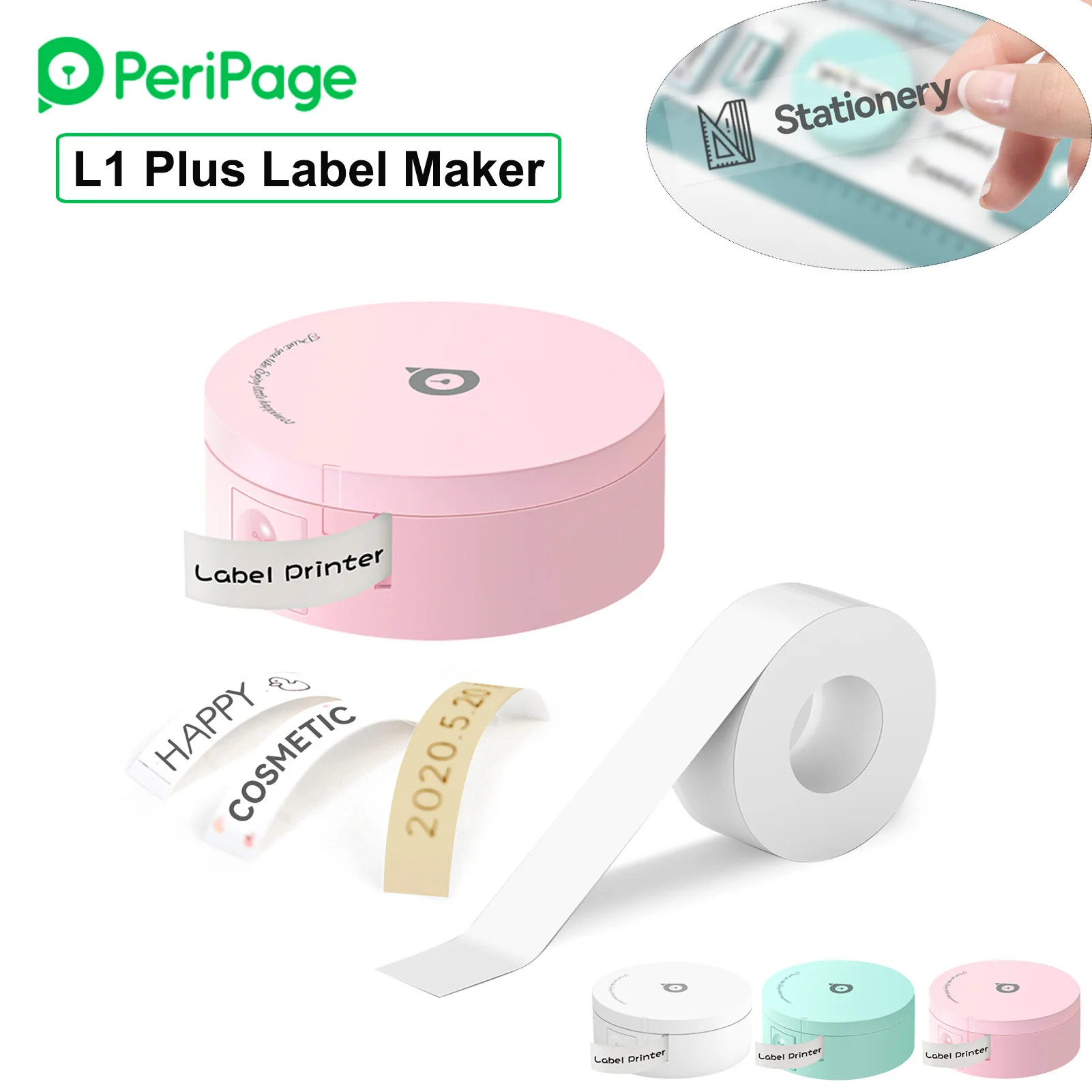 PeriPage-L1-Plus-Label-Maker-Mini-Pocket-Thermal-Printer-All-in-One-BT ...
