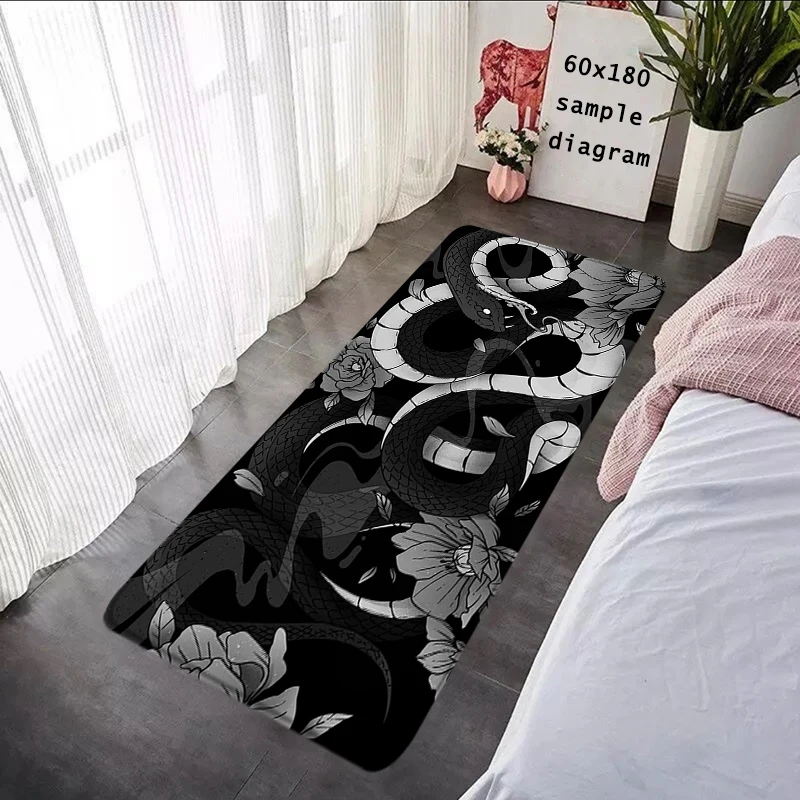 Decorative-Cartpet-Living-Room-Rugs-Foot-Carpets-Viper-Snake-Entrance ...
