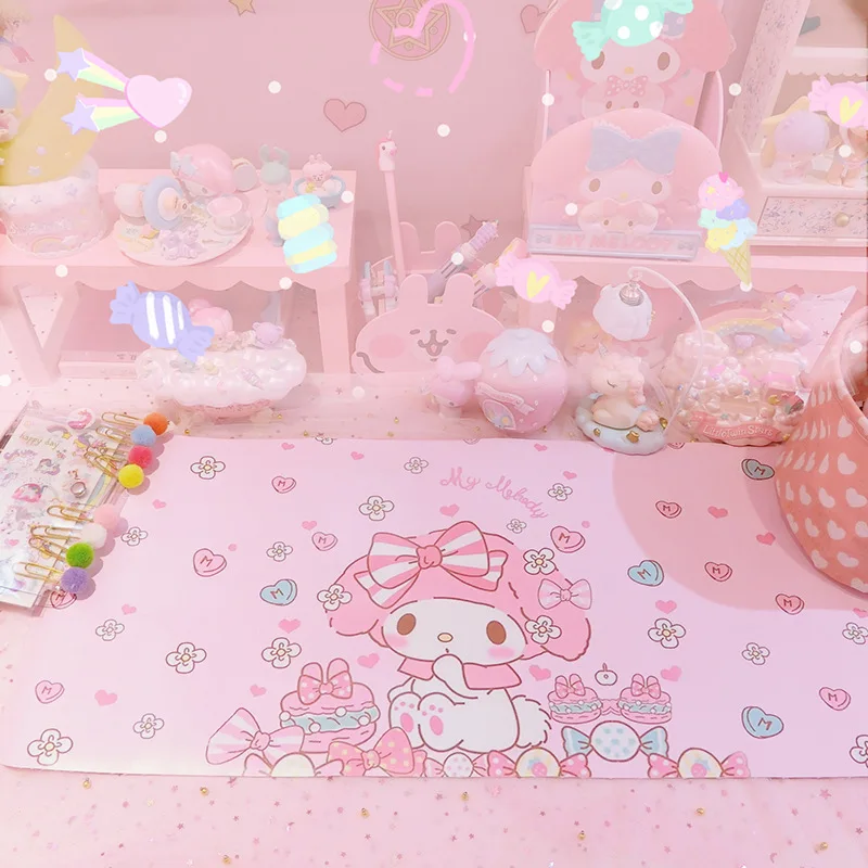 Cute Cartoon Sanrio Kuromi Cinnamoroll Mymelody Desk Mat Tablecloth ...