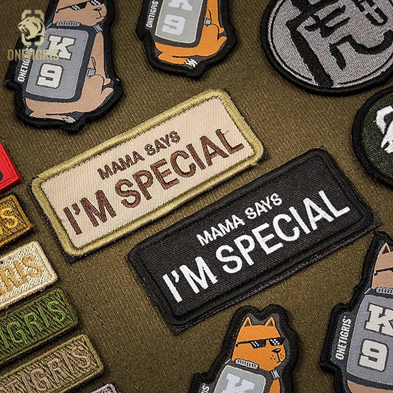 ONETIGRIS Original Funny Patches I'm Special Tactical 3D Hook Loop ...