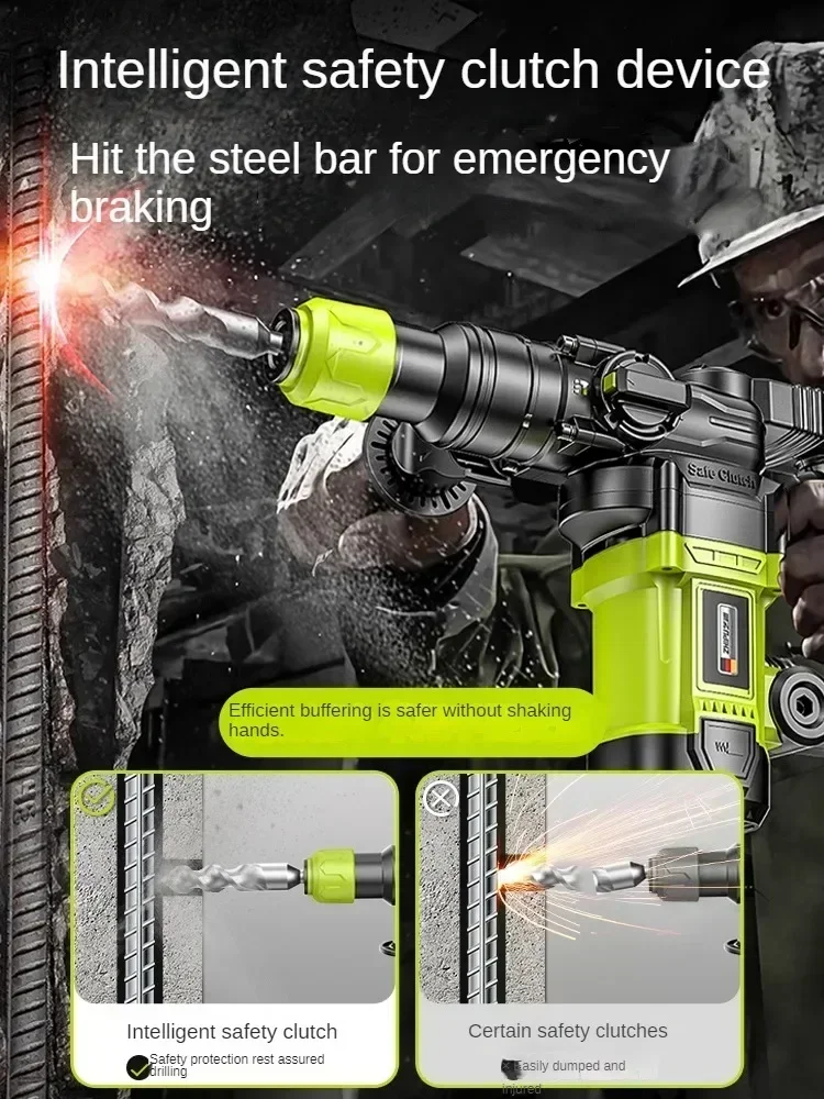 220V industrial grade concrete multi-functional impact drill electric ...