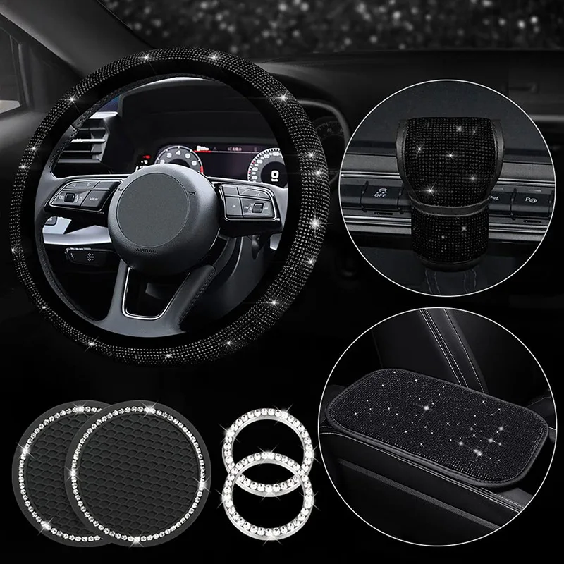 Auto-Diamond-Interior-Steering-Wheel-Cover-For-The-Car-Accessories-For ...