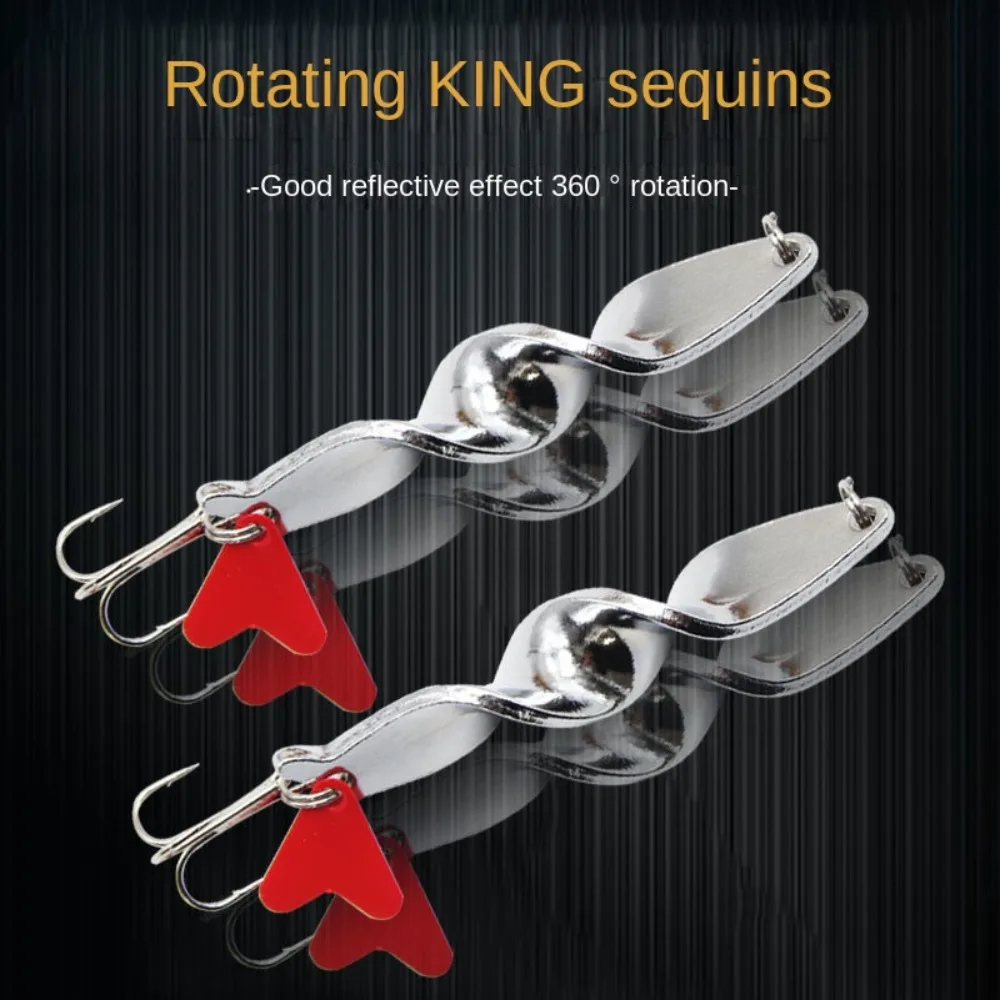 Spiral-Baits-Gold-Silver-Rotating-Lure-Baits-Golden-Spinning-Rotating ...