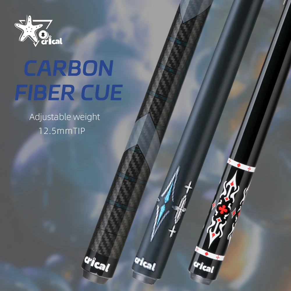 CRICAL-Carbon-Fiber-Billiard-Pool-Cue-Stick-Black-Technology-Carbon ...