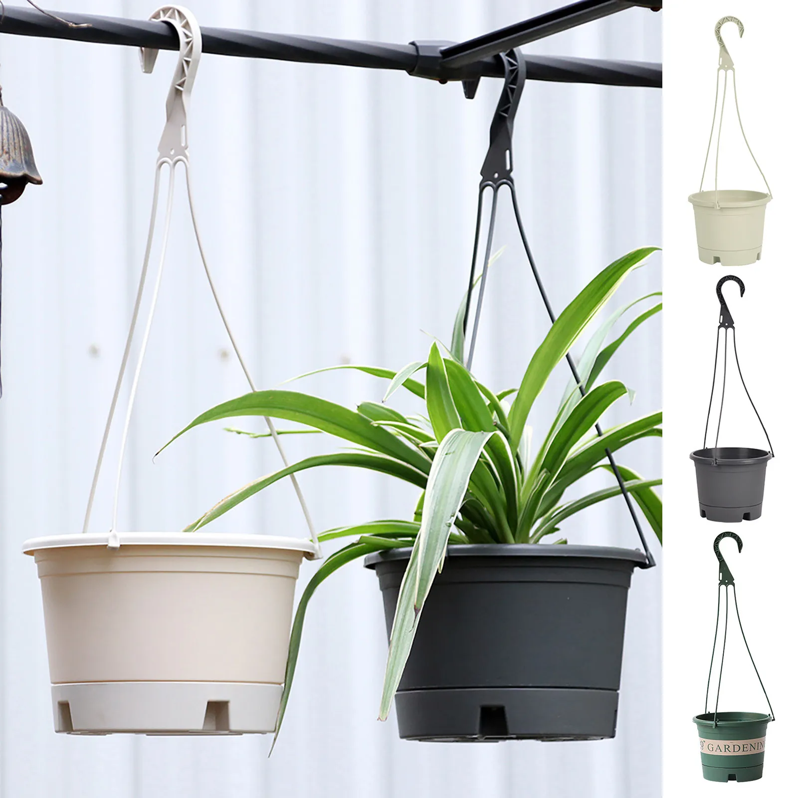 Balcony Garden Hanging Flower Pot Hanging Pot Green Orchid Applicable ...