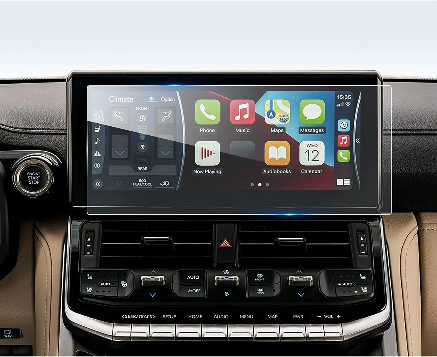 For 2022 2023 Toyota Land Cruiser LC300 12.3 Inch Touch Screen Tempered ...