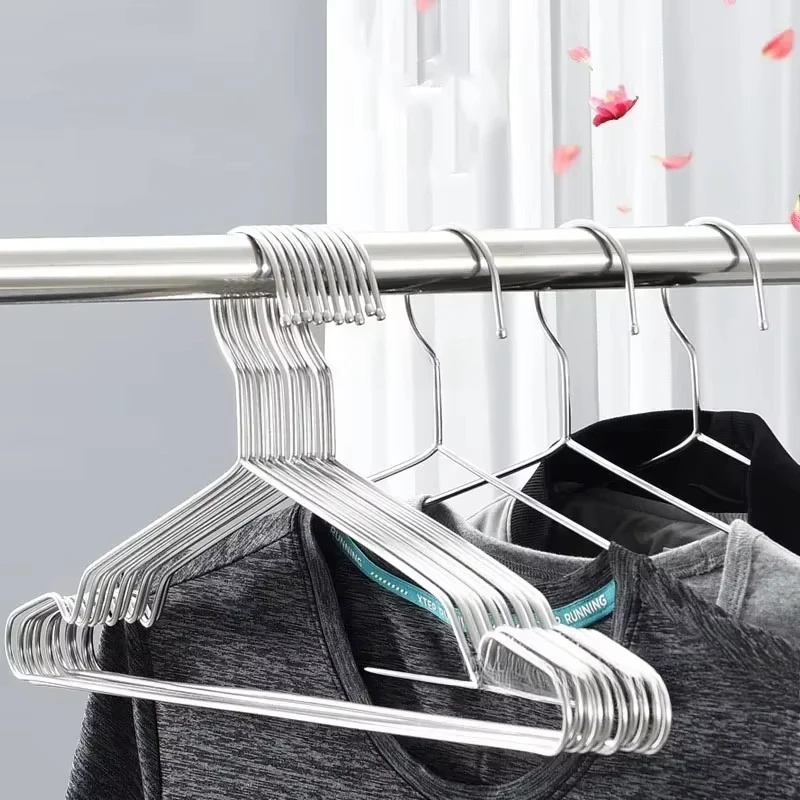Golden Aluminum Alloy Clothing Hanger Durable Household Coat Hanger for ...