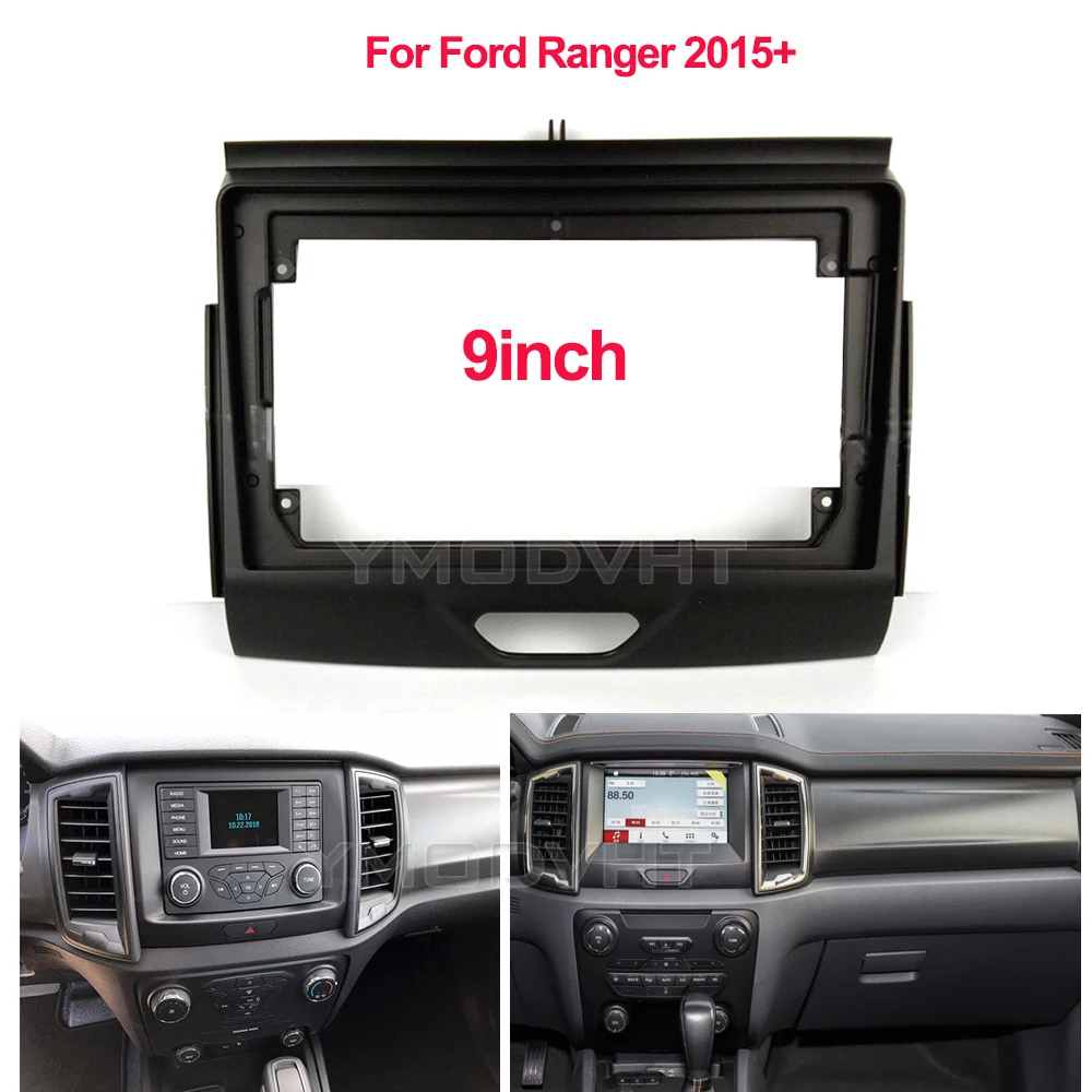9inch Car Radio Fascia for Ford Ranger 2015+ Special Dash Trim Kit DVD ...