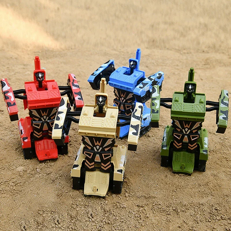 Transformation Mini 2 In 1 Tank Robot Toy Anime Action Collision ...