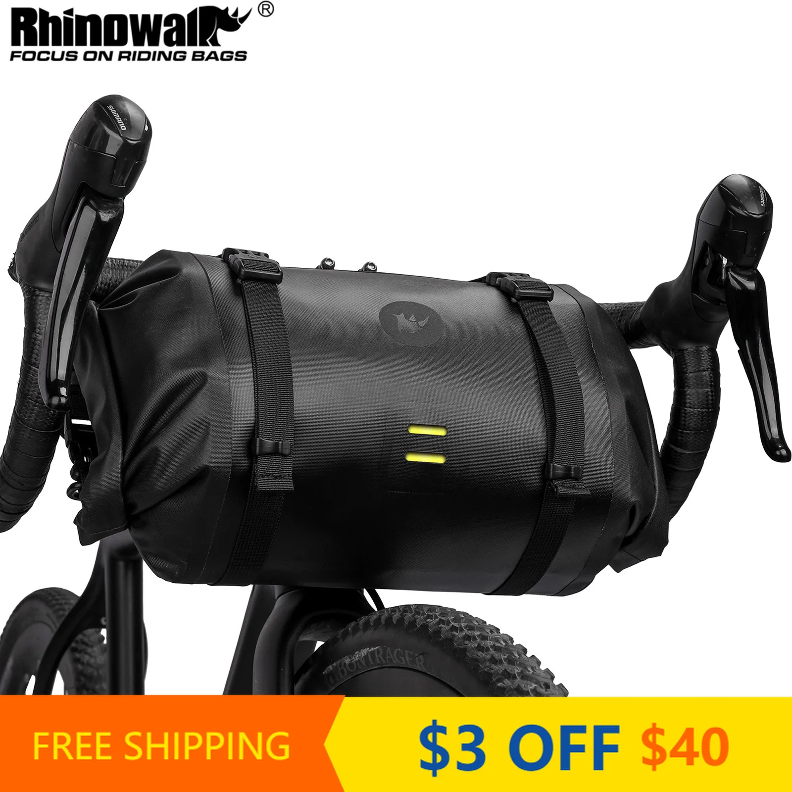 Rhinowalk-Bicycle-Bag-Waterproof-Front-Reflectice-Tube-Bike-Bag-MTB ...