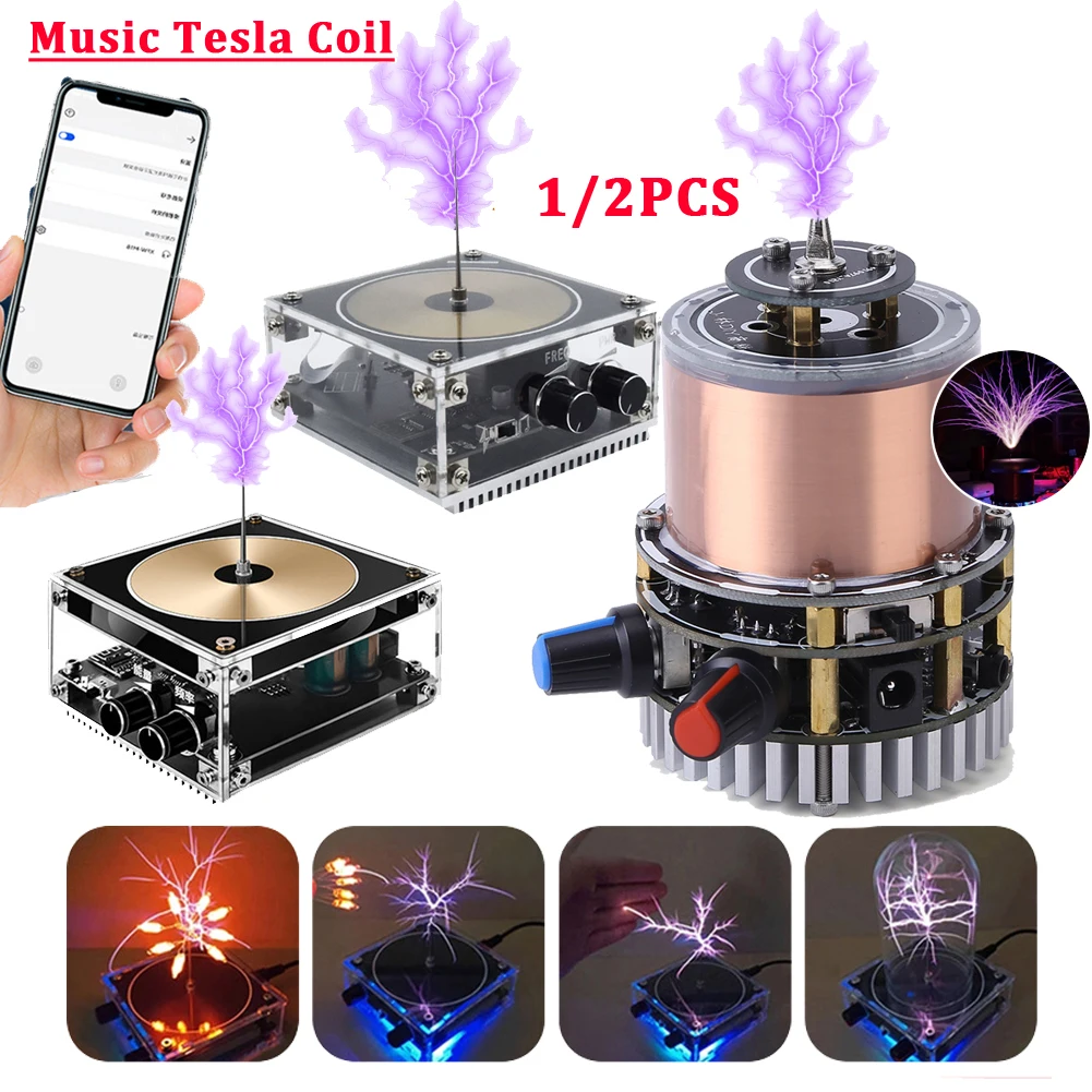 For-Music-Tesla-Coil-Bluetooths-compatible-Music-Wireless-Touchable ...