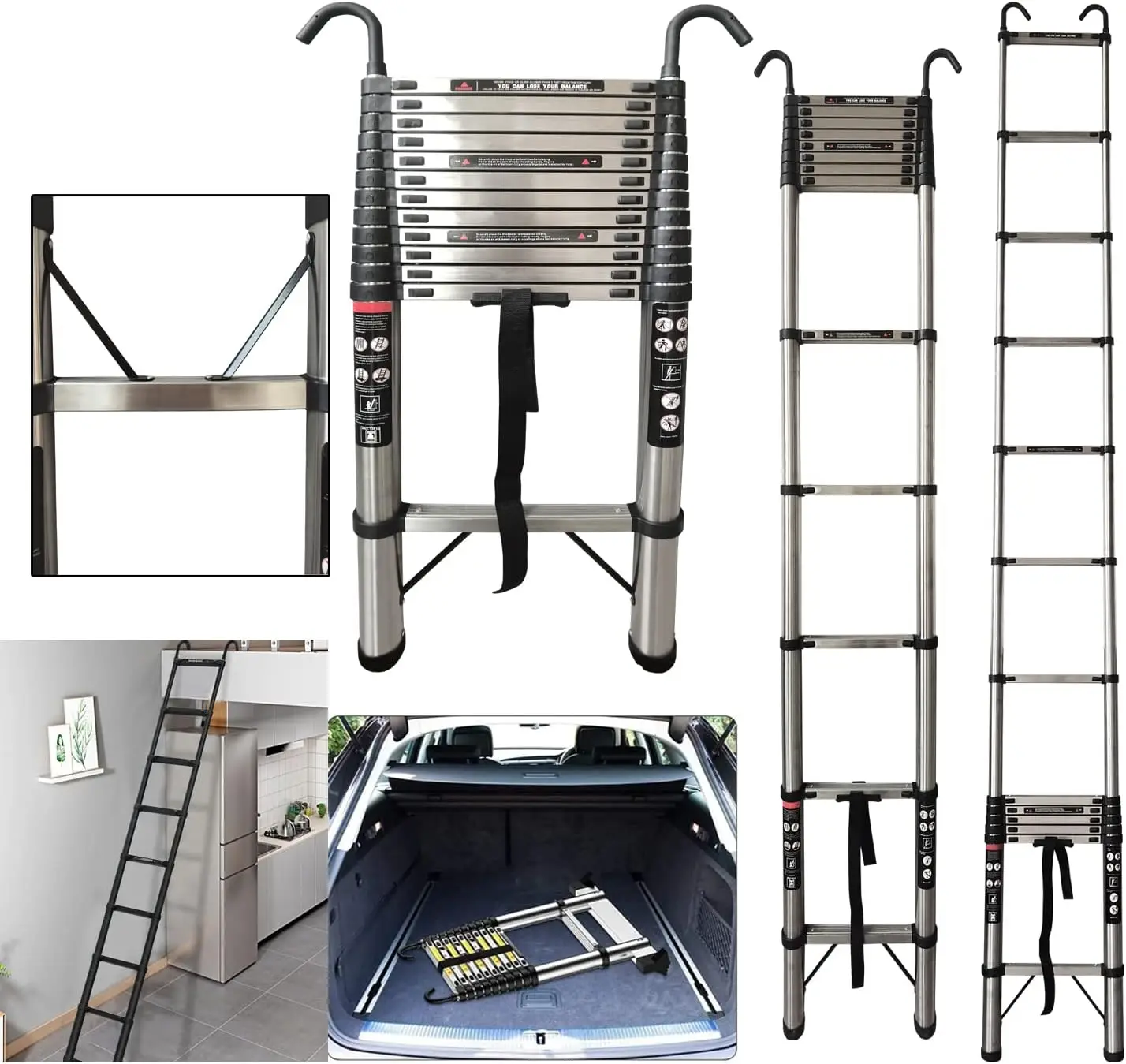 5M-Telescopic-Ladder-with-Hooks-16-5FT-Multi-Purpose-Stainless-Steel ...