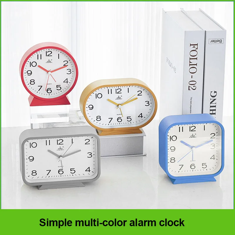 Small Simple Alarm Clock Silent Student Learning Clock Battery Operated ...