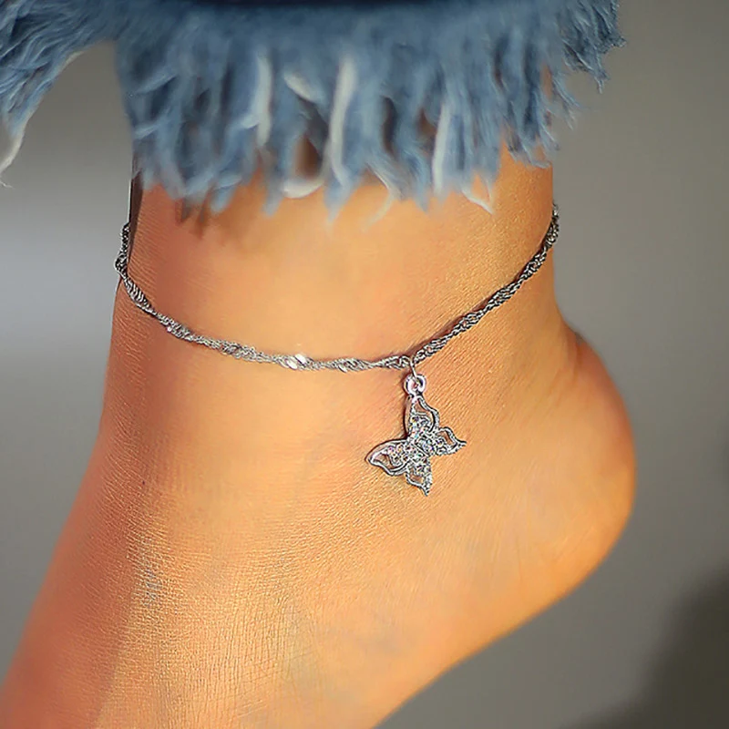 Aihua-tobilleras-de-mariposa-de-cristal-bohemio-para-mujer-pulsera-de ...