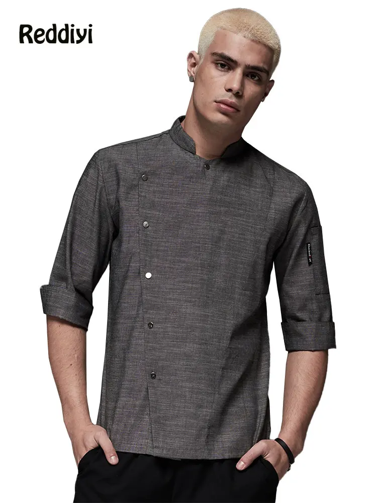 Restaurant-Men-Chef-Jacket-Hotel-Kitchen-Uniforms-Summer-Male-Cook ...