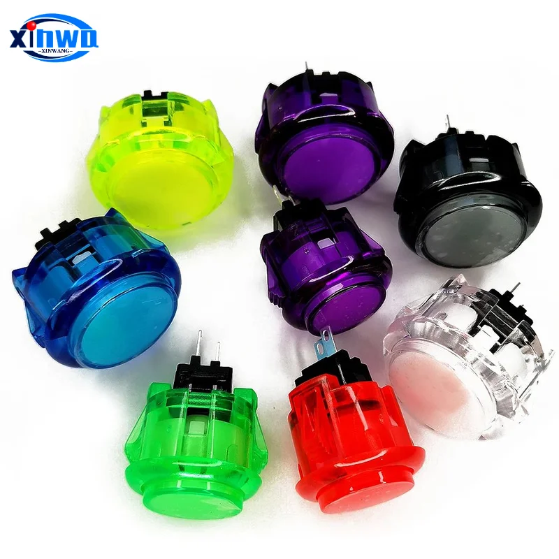 Clear-Push-Button-24mm-30mm-Durable-Multicade-Video-Game-Console-Copy ...