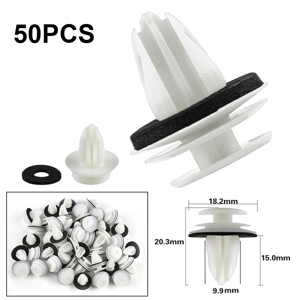 50Pcs-Door-Panel-Clip-with-Seal-Ring-Fastener-Rivet-Bumper-Clip ...
