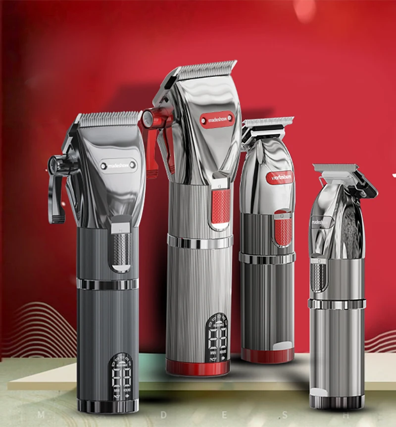 Madeshow-M5-Profissional-Clipper-Cabelo-M6-Trimmer-Barbeiro-0mm ...