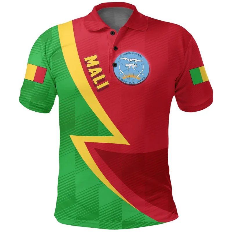 Mali-Flag-Map-3D-Printed-Polo-Shirts-For-Men-Clothes-National-Emblem ...