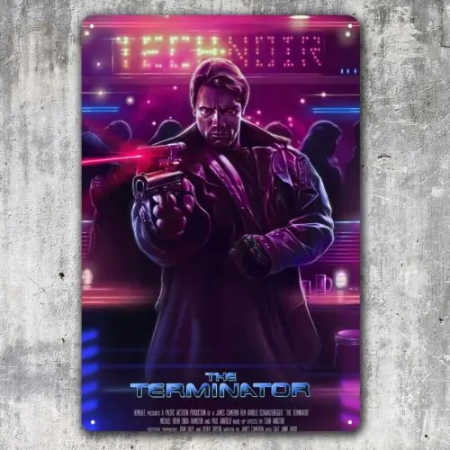 Terminator-Arnold-Schwarzenegger-Movie-Metal-Poster-Tin-Sign-20x30cm ...