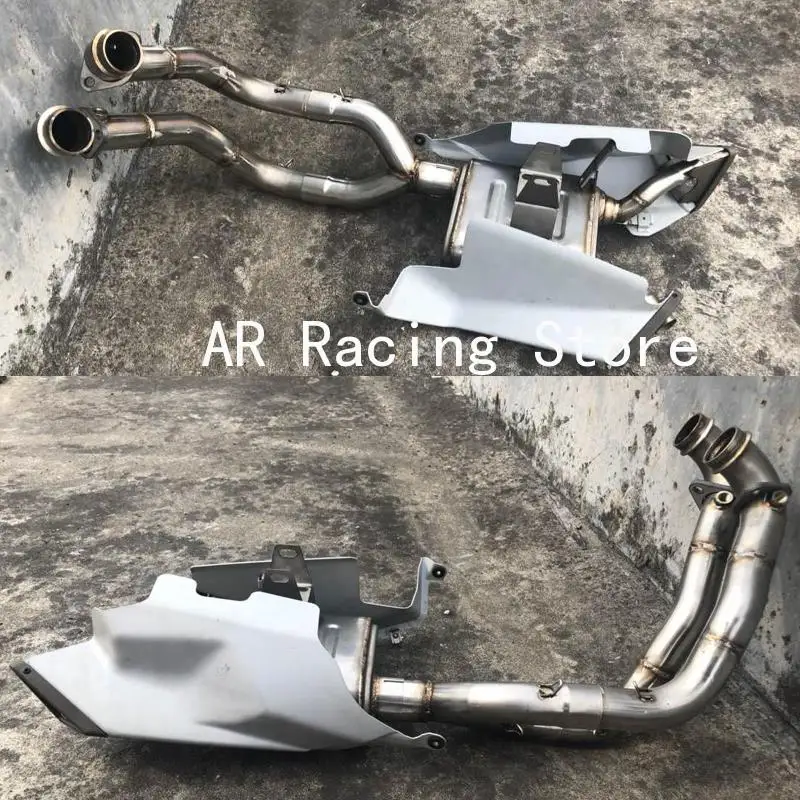 Full System Motorcycle Exhaust Muffler Exhaust back pressure Pipe Moto ...