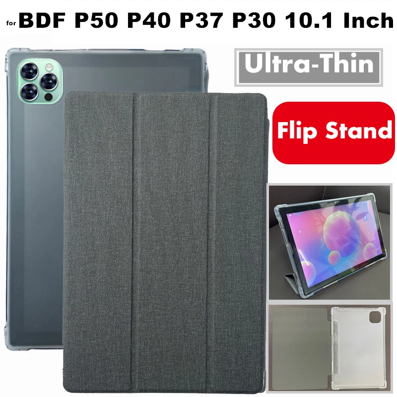 for BDF P50 P40 P37 P30 10.1 Inch Tablet 10.1 Inch Faux Leather Flip ...