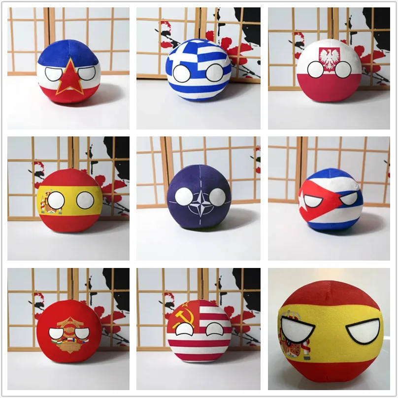 Polandball Plush Doll Spain Ukraine Yugoslavia NATO Cuba Hellenic ...