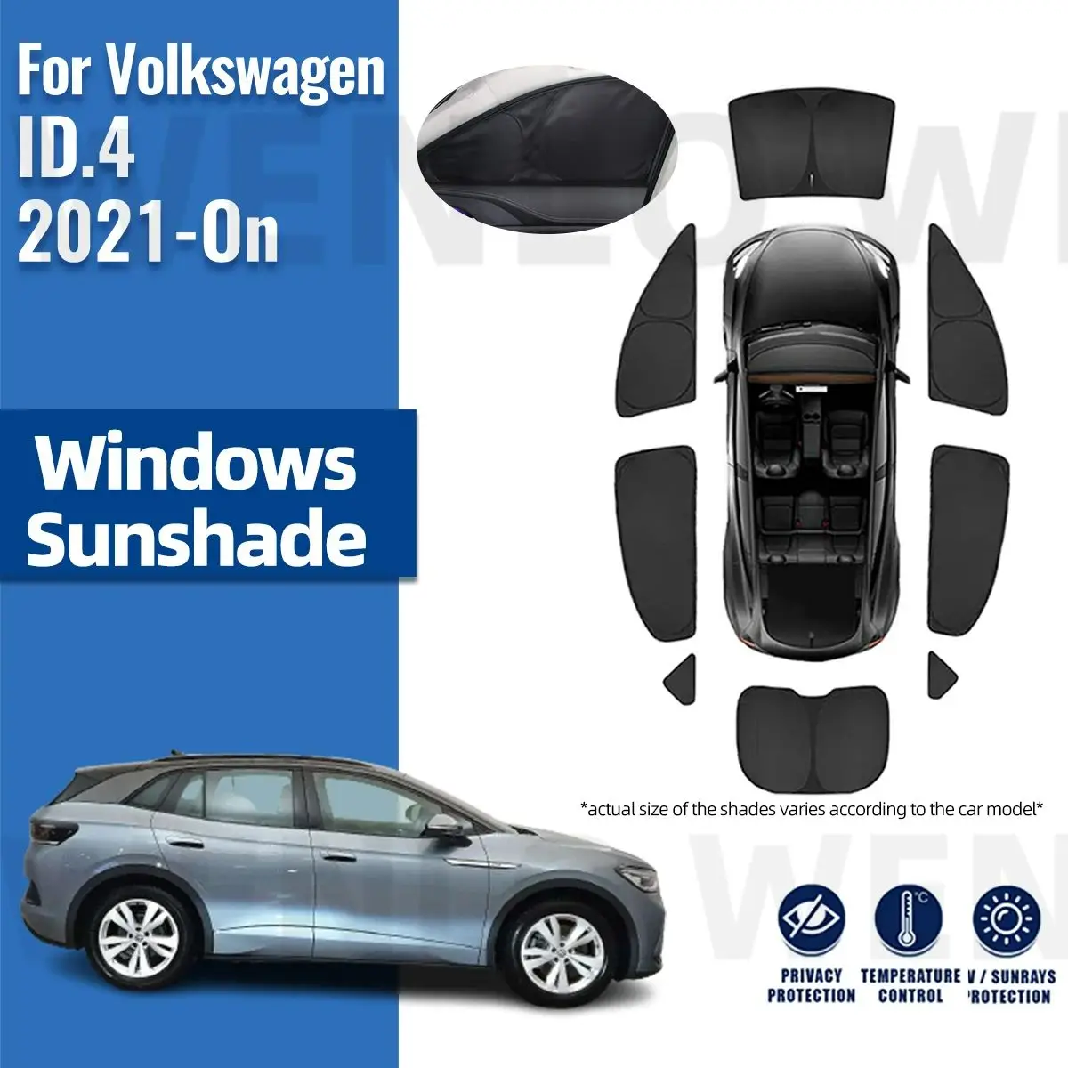 For-Volkswagen-VW-ID-4-ID4-2021-2022-2023-2024-Full-Cover-Car-Sunshade ...