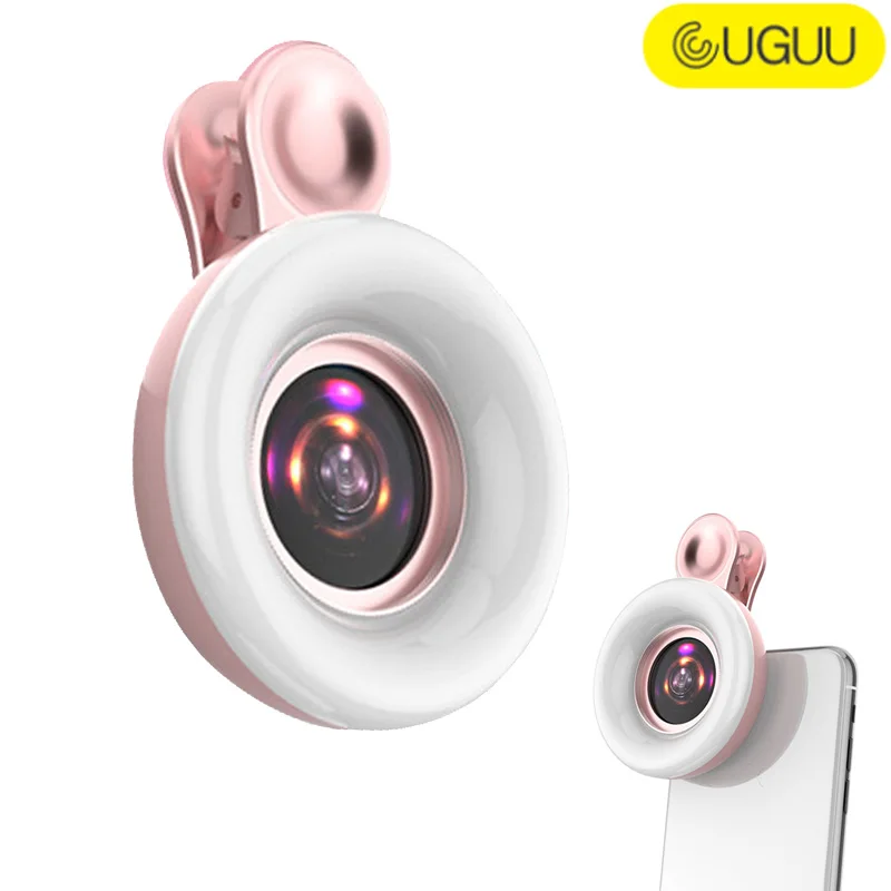 New-Mobile-phone-fill-light-15X-macro-lens-Portable-Selfie-LED-Ring ...