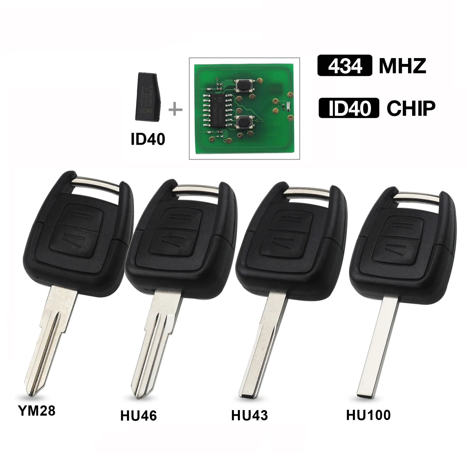 jingyuqin-2-BTN-433Mhz-ID40-Chip-Remote-Key-For-Opel-Vauxhall-Vectra ...