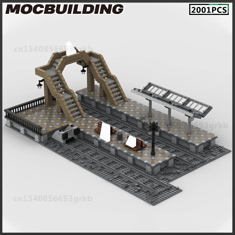 Moc-Building-Blocks-Train-Station-Platform-Transportation-Hub-Railroad ...