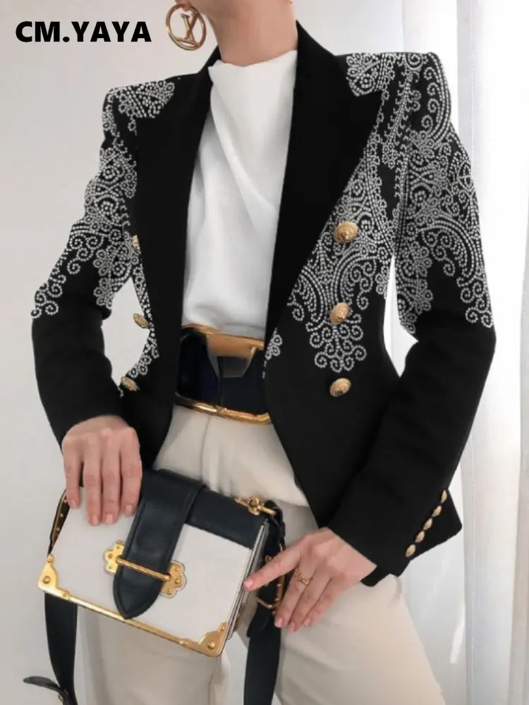 Cm-yaya-streetwear-paisley-borboleta-chian-impresso-duplo-breasted-manga-longa-blazer-para ...