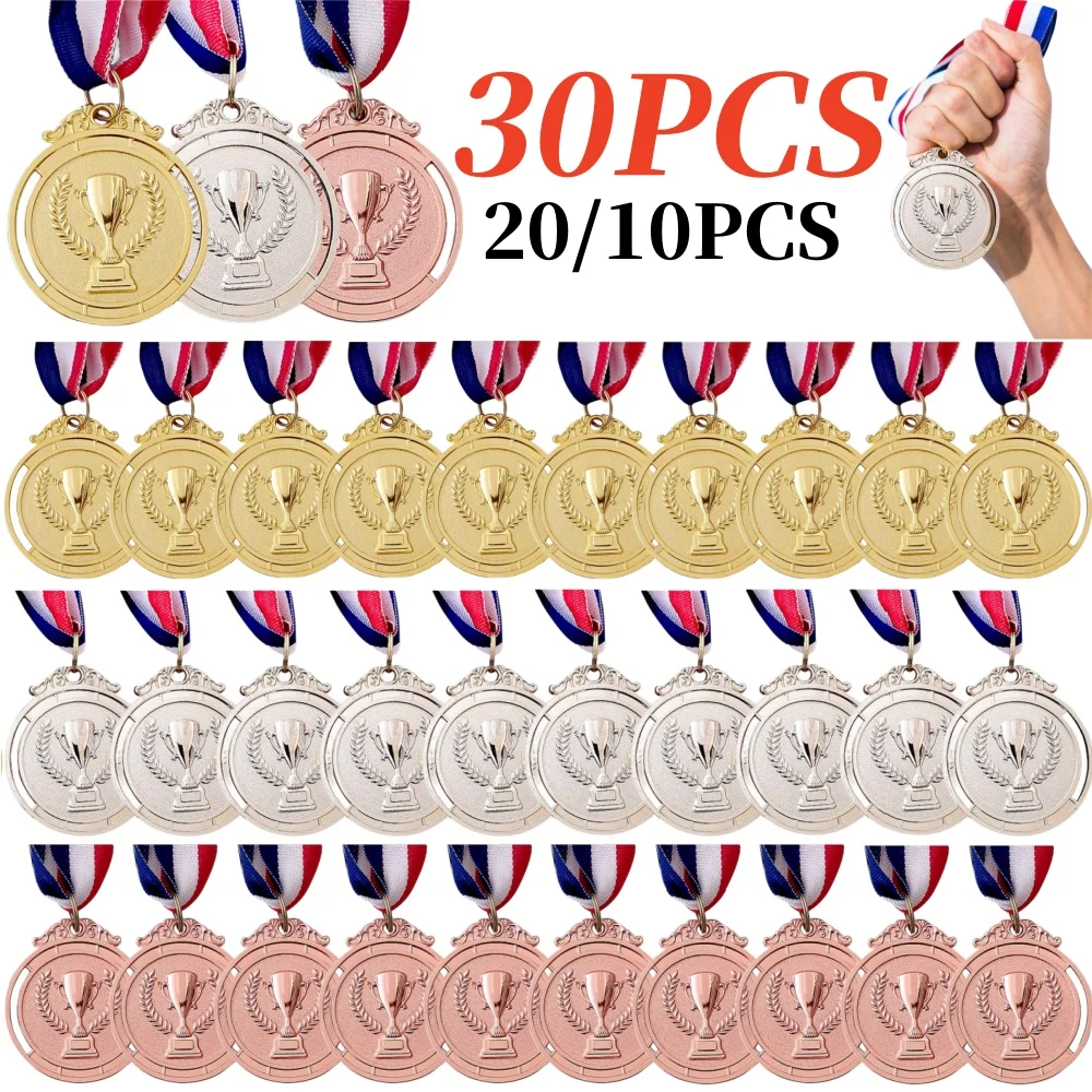 Winner-Reward-Gold-Silver-Bronze-Award-Medal-with-Neck-Ribbon-1st-2nd ...