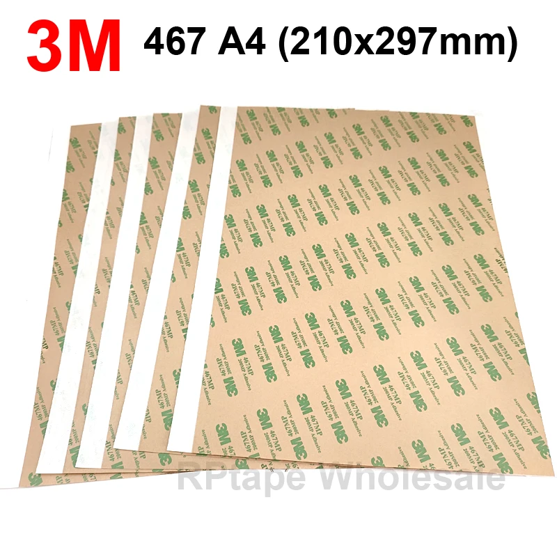 Super-Thin-0-06mm-Thick-A4-Size-210x297mm-3M-467-Double-Adhesive ...