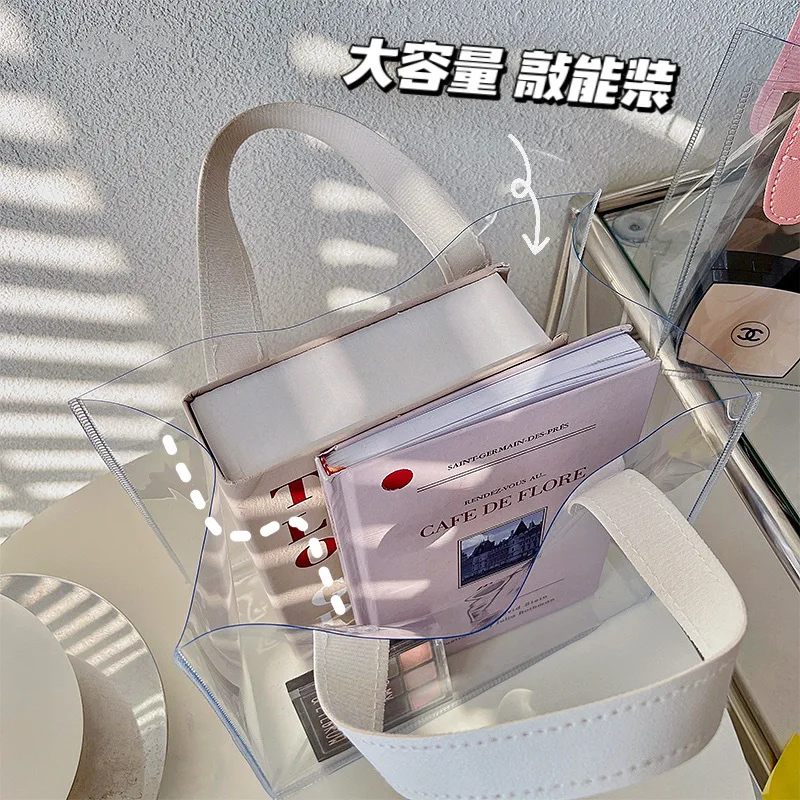1PC-Clear-Tote-Bag-Transparent-Shopping-Bags-Shoulder-Handbag-PVC ...