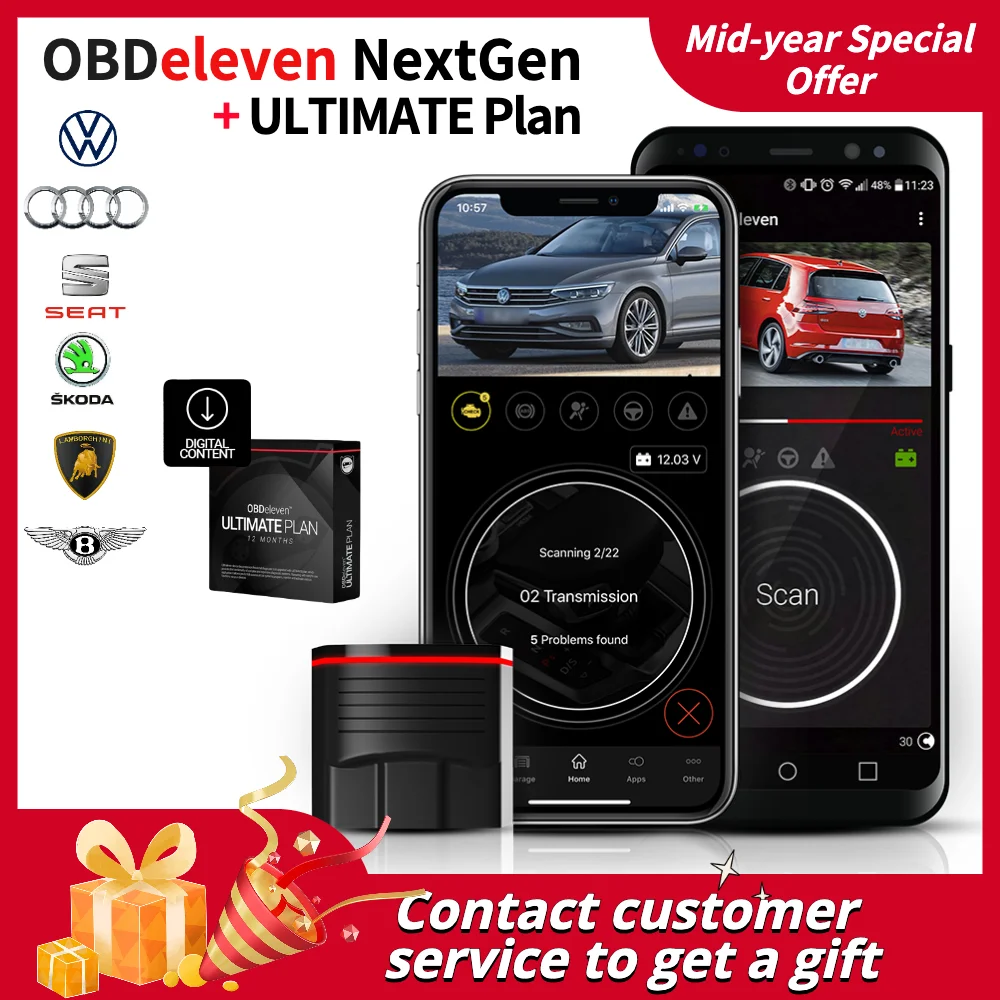 100% Original Obdeleven Nextgen Auto Diagnostic Tool For Ios/ Android Volkswagen/audi/seat/skoda ...