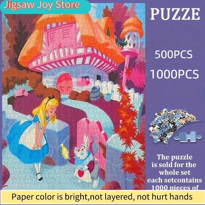 Rompecabezas 500/Disney, rompecabezas de papel DIY, temática del País ...