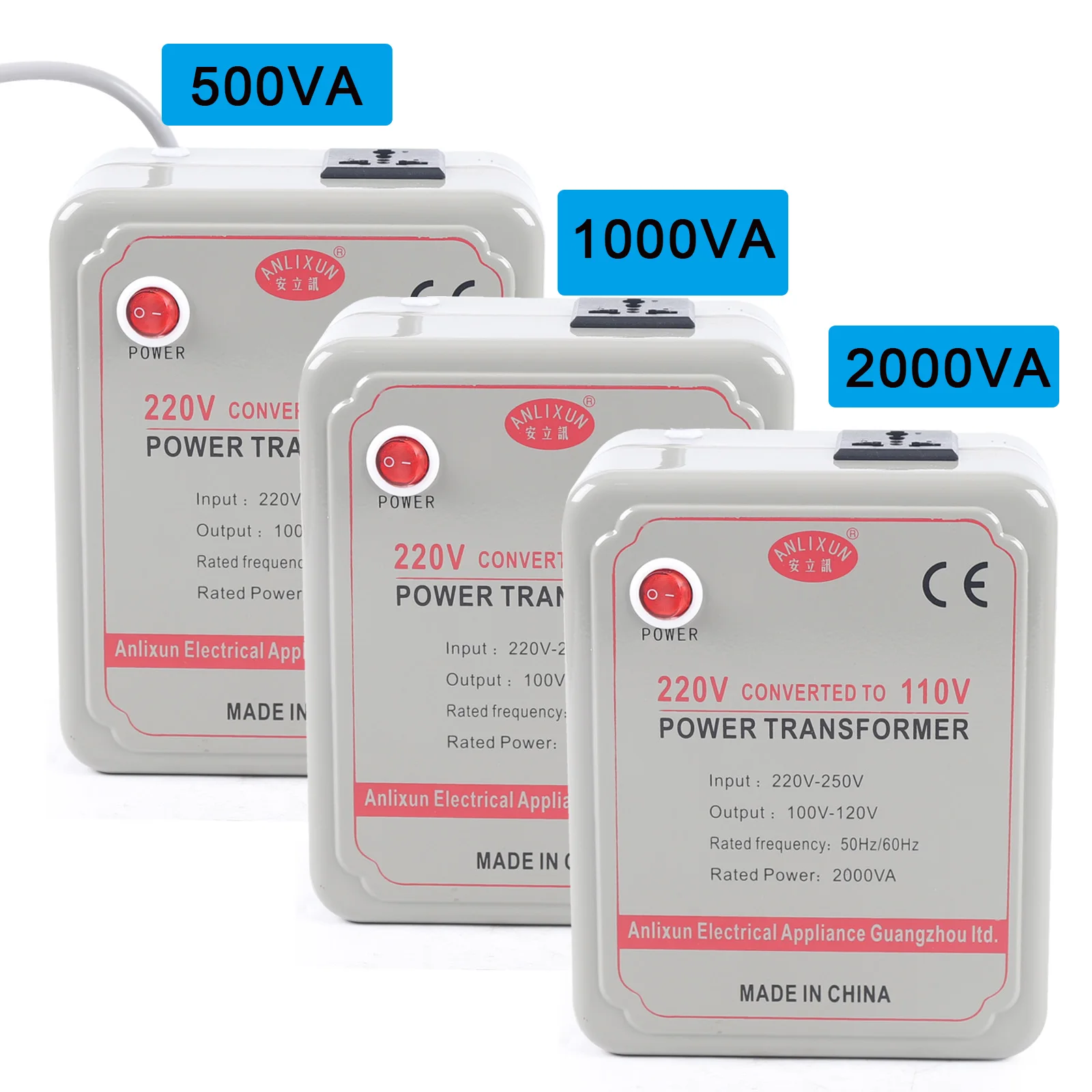 220V-250V to 110V-120V Power Transformer – Ideal for Factories ...
