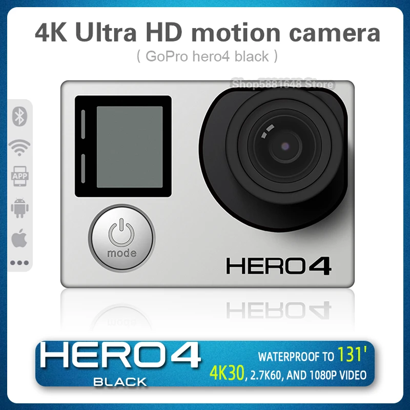 Gopro Hero 4 Action Camera | Gopro Hero 4 Black Camera | Gopro ...