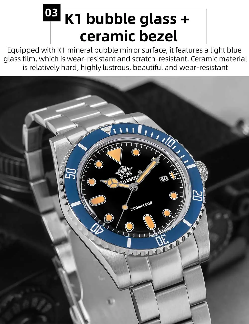 ADDIESDIVE AD2501 мужские кварцевые часы из нержавеющей стали | AliExpress