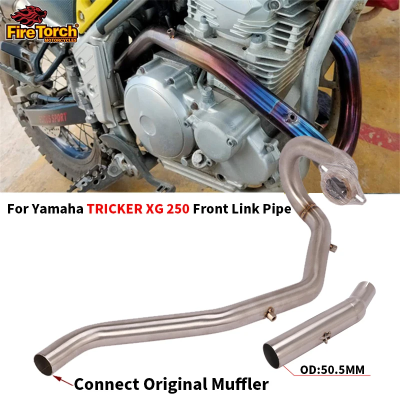 Slip-On-For-Yamaha-TRICKER-XG-250-Motorcycle-Exhaust-Modified-51mm-Mid ...