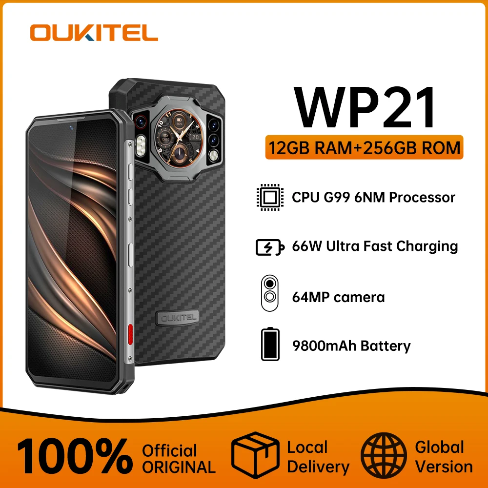 Oukitel-WP21-Rugged-Cellphone-Night-Vision-Mobile-Phone-9800-mAh-12GB ...