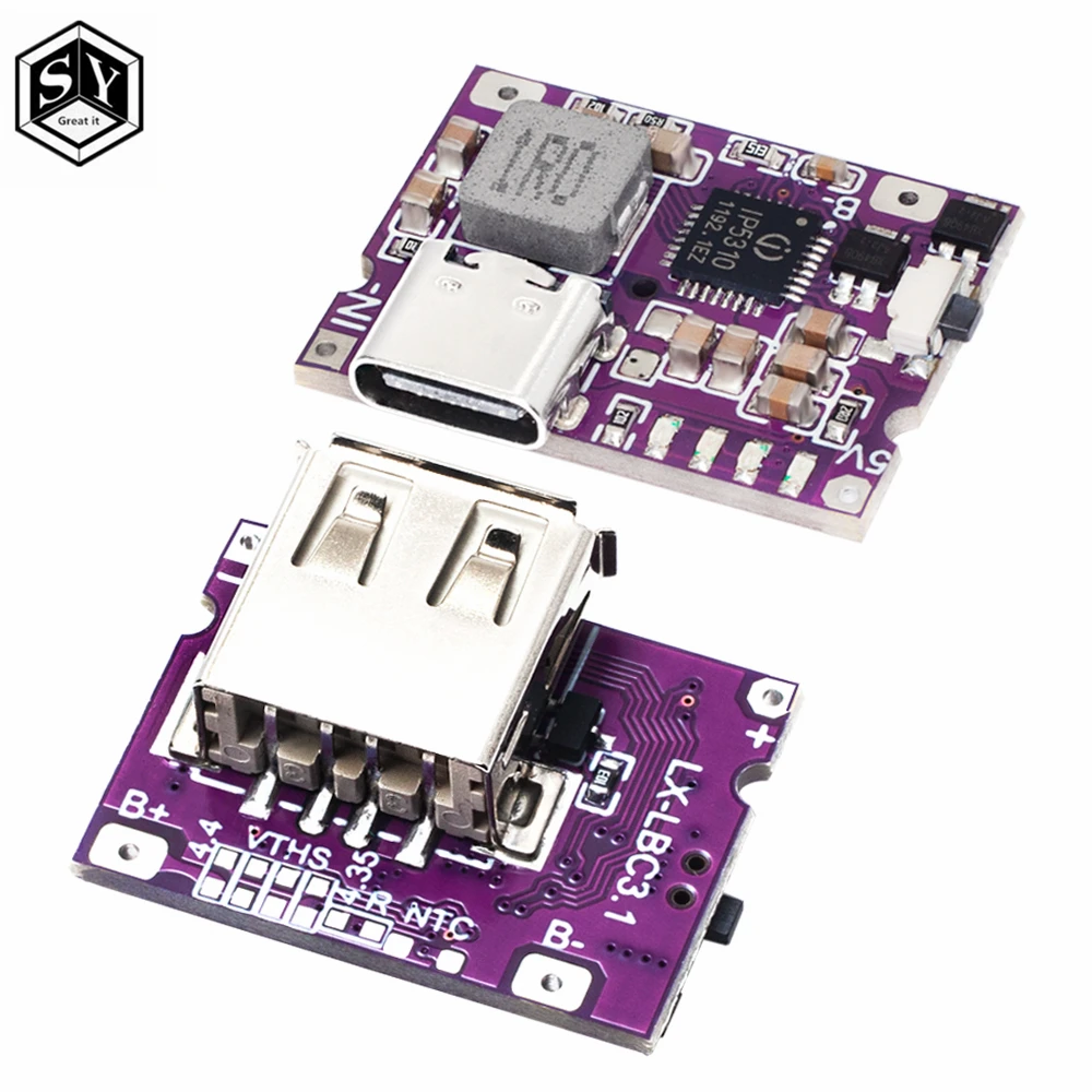 Type-c Usb 5v 3.1a Boost Converter Step-up Power Module Ip5310 Mobile ...