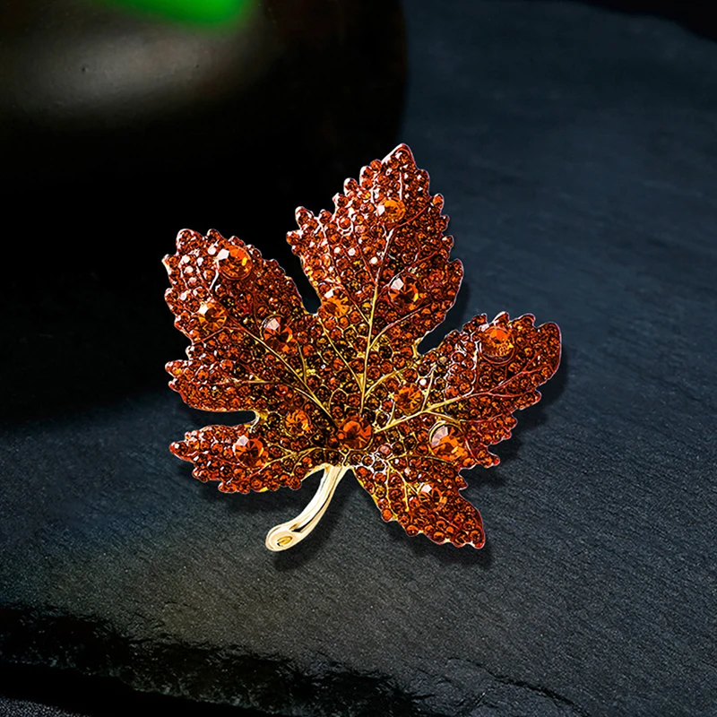 1PC-Fashion-Maple-Leaf-Brooches-Shining-Rhinestone-Winter-Jewelry ...