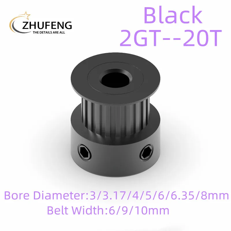 GT2 Timing Pulley 20 teeth Bore 3mm 3.17mm 4mm 5mm 6mm 6.35mm 8mm for ...