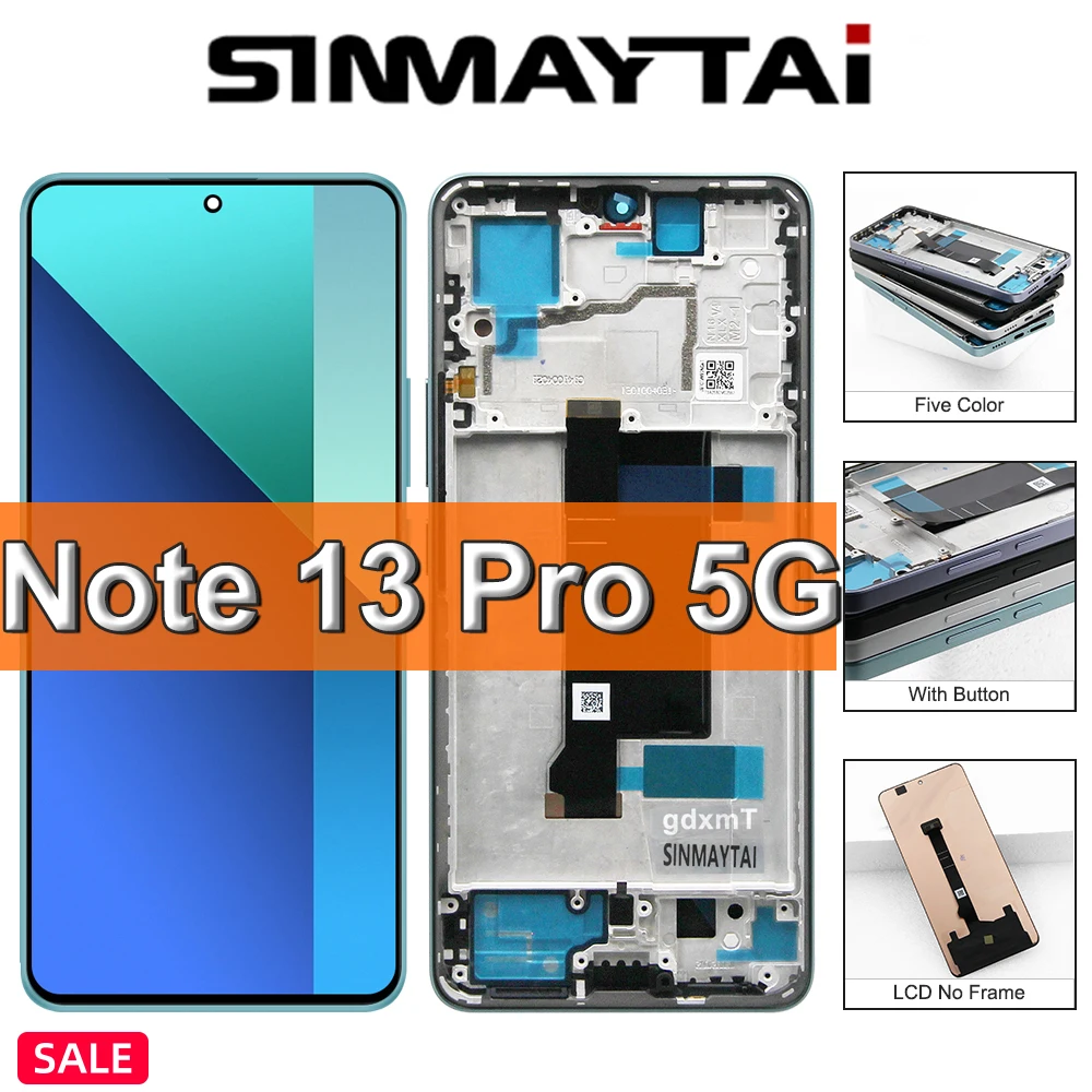 TFT for Xiaomi Redmi Note 13 Pro 5G 2312DRA50C Lcd Display Digital ...
