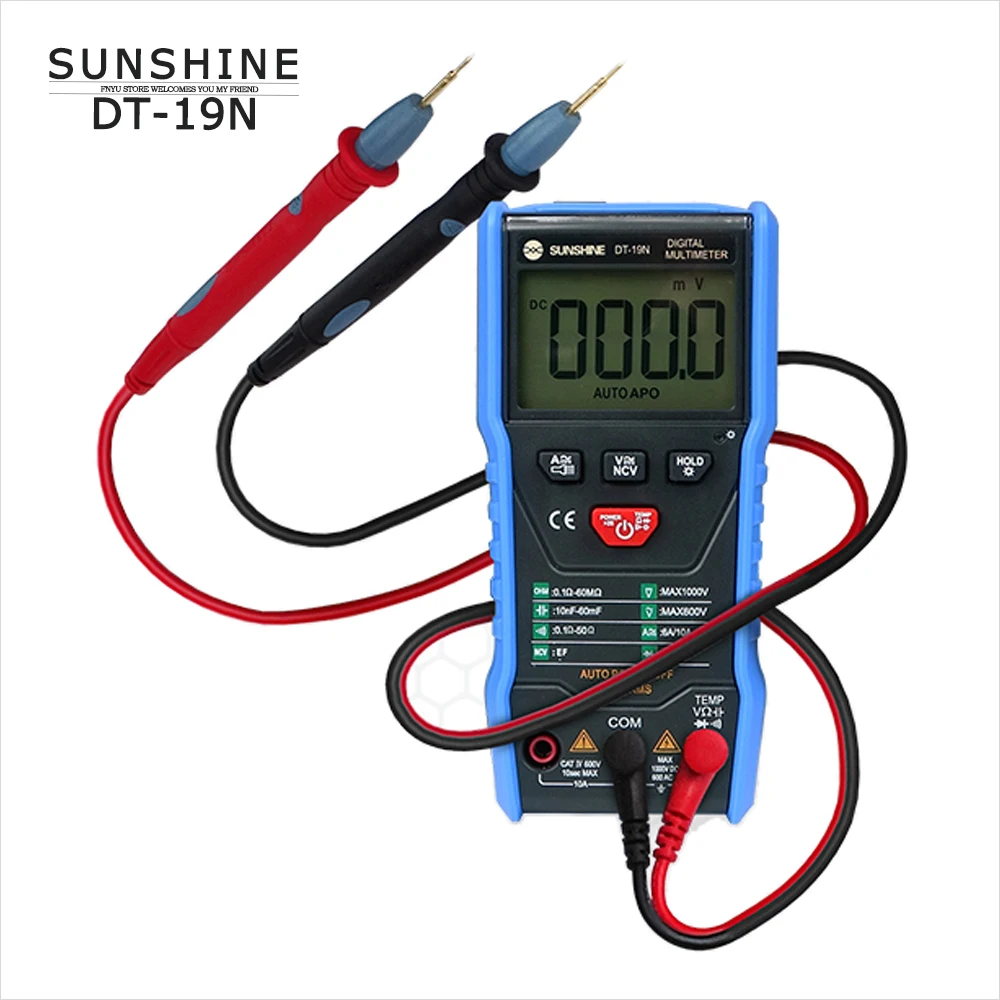 Sunshine Dt-19n Mini Intelligent Digital Multimeter For Mobile Phone ...