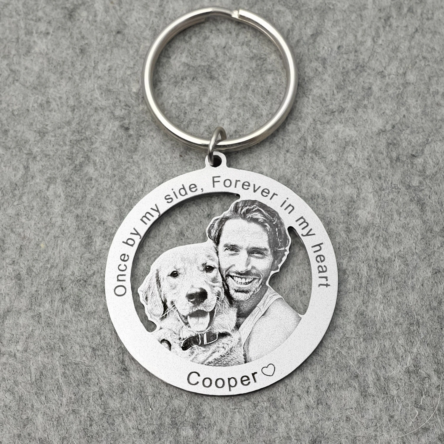 Pet Memorial Keychain Picture | Personalized Gifts Dog Lovers ...